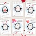 Printable Penguin Valentine's Day Cards, Classroom Valentine's Day ...