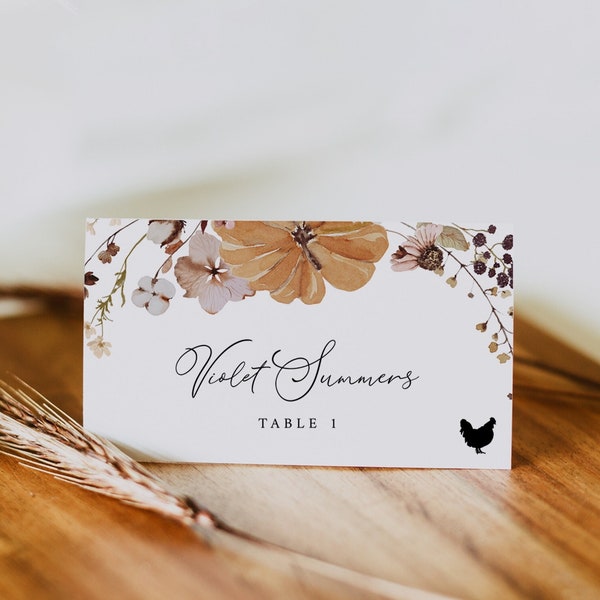 Fall Place Cards - Etsy