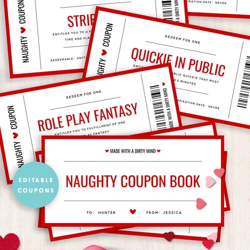 30 Fun Love Coupon Book Valentines Day Coupons Love Coupons - Etsy