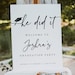 He Did It Graduation Welcome Sign Template, Printable Graduation Party ...