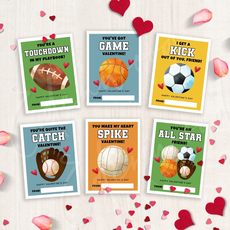 Sports Valentine - Etsy