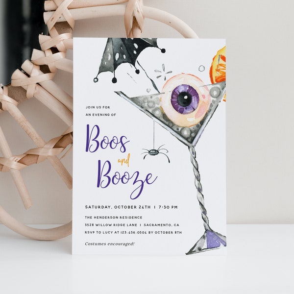 Boos and Booze Party - Etsy