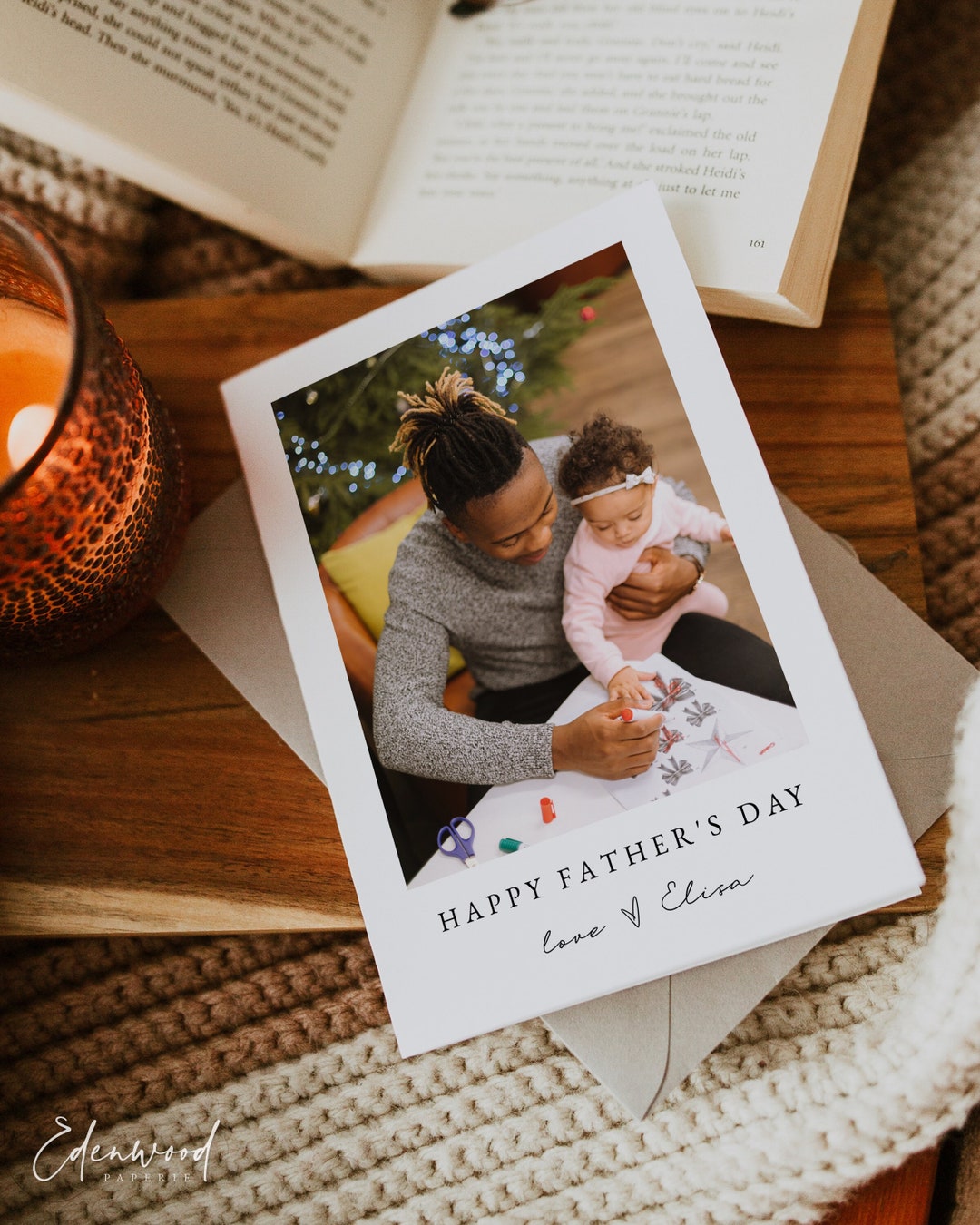 Printable Father's Day Card With Photo, Father's Day Card Template ...