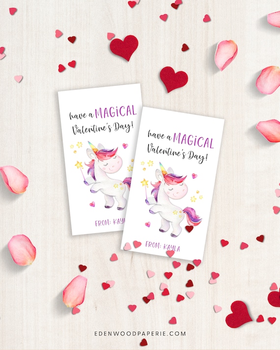 Editable Valentine's Day Tag Printable Valentine Gifts | Etsy