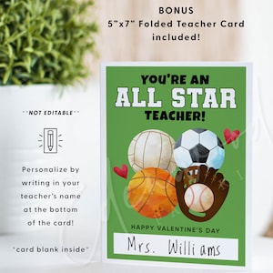 Printable Sports Valentine's Day Cards, Classroom Valentine's Day Cards ...