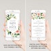 Blush Rose Wedding Template Bundle, Pink Floral Wedding Invitation Set ...