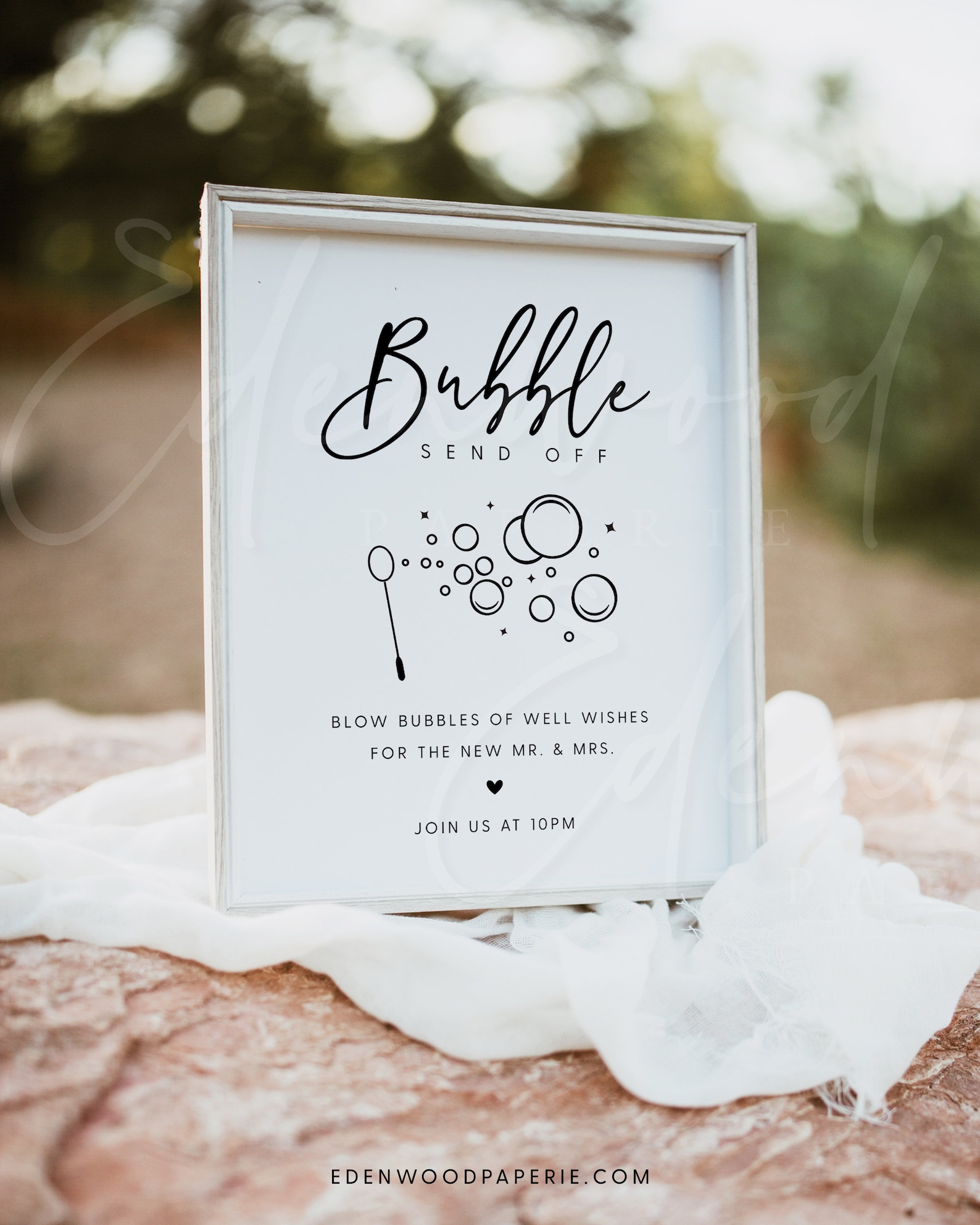 Bubble Send off Sign Printable Wedding Bubble Send off Sign - Etsy