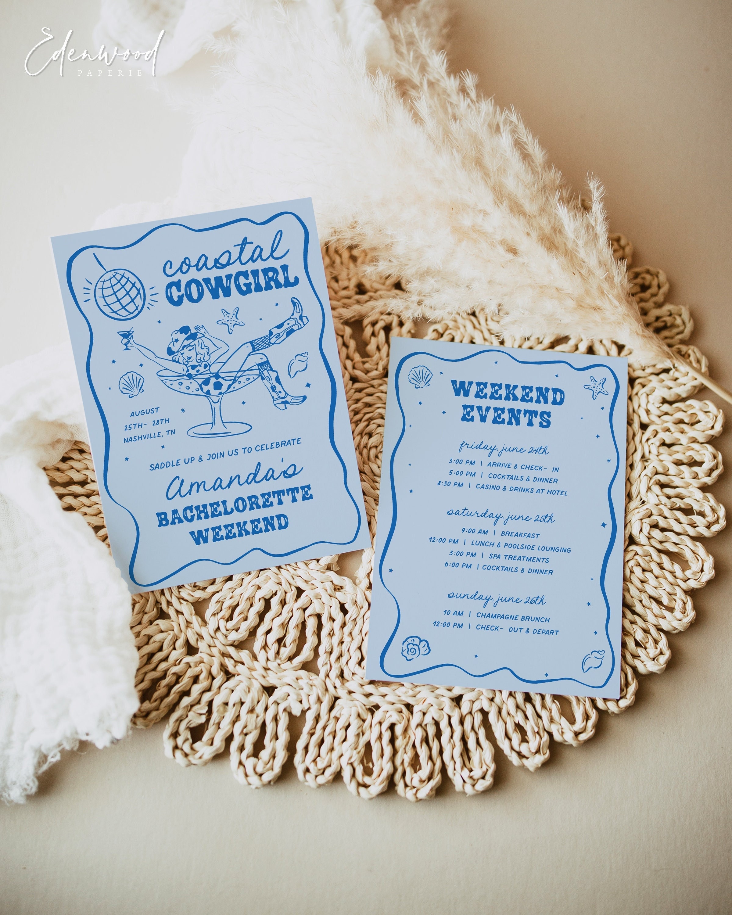 Coastal Cowgirl Bachelorette Itinerary, Last Rodeo Bachelorette Weekend ...
