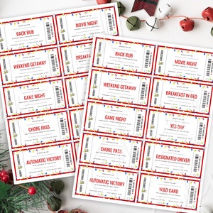 Printable Christmas Coupon Book, Editable Christmas Coupons, Christmas ...