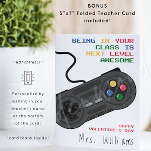 Printable Video Game Valentine's Day Cards, Classroom Valentine's Day ...