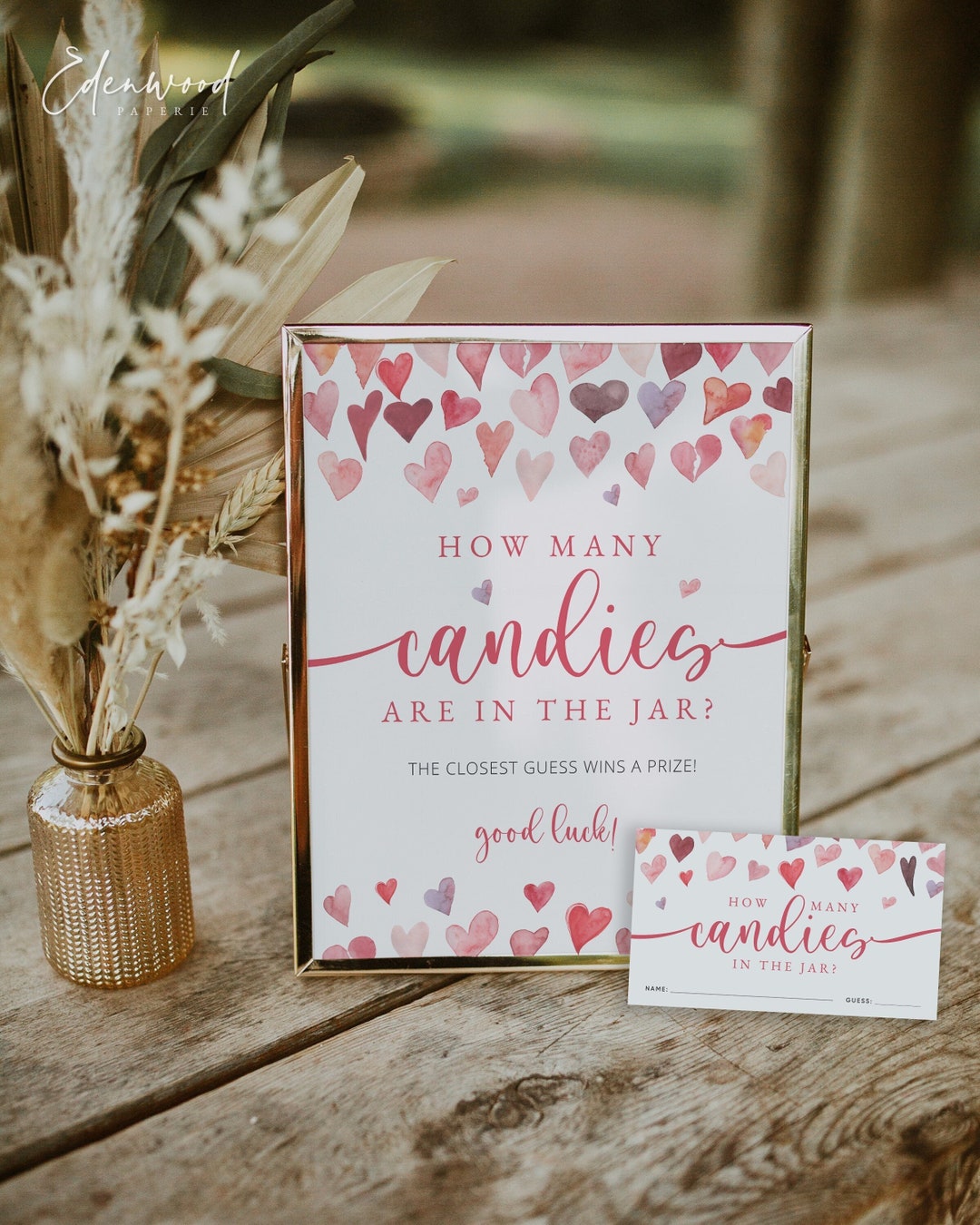 Valentines Guess How Many Candies Game, Printable How Many Candies in ...