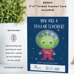 Printable Space Valentine's Day Cards Classroom - Etsy