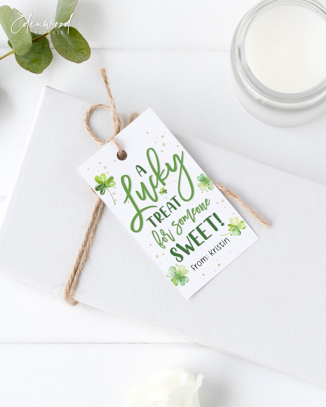Printable St. Patrick's Day Tag, St. Patrick's Day Gift Tags, Editable ...