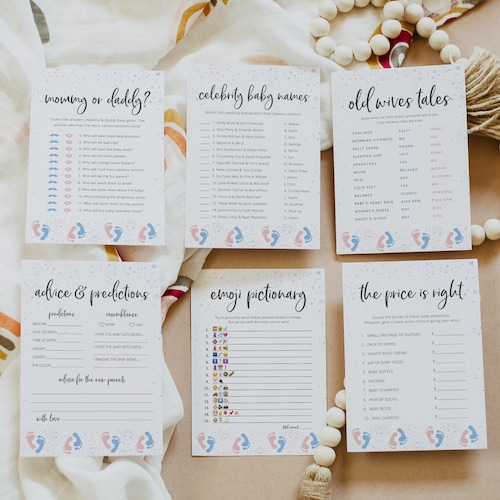 25 Gender Reveal Games Printable Gender Reveal Party Games - Etsy Australia