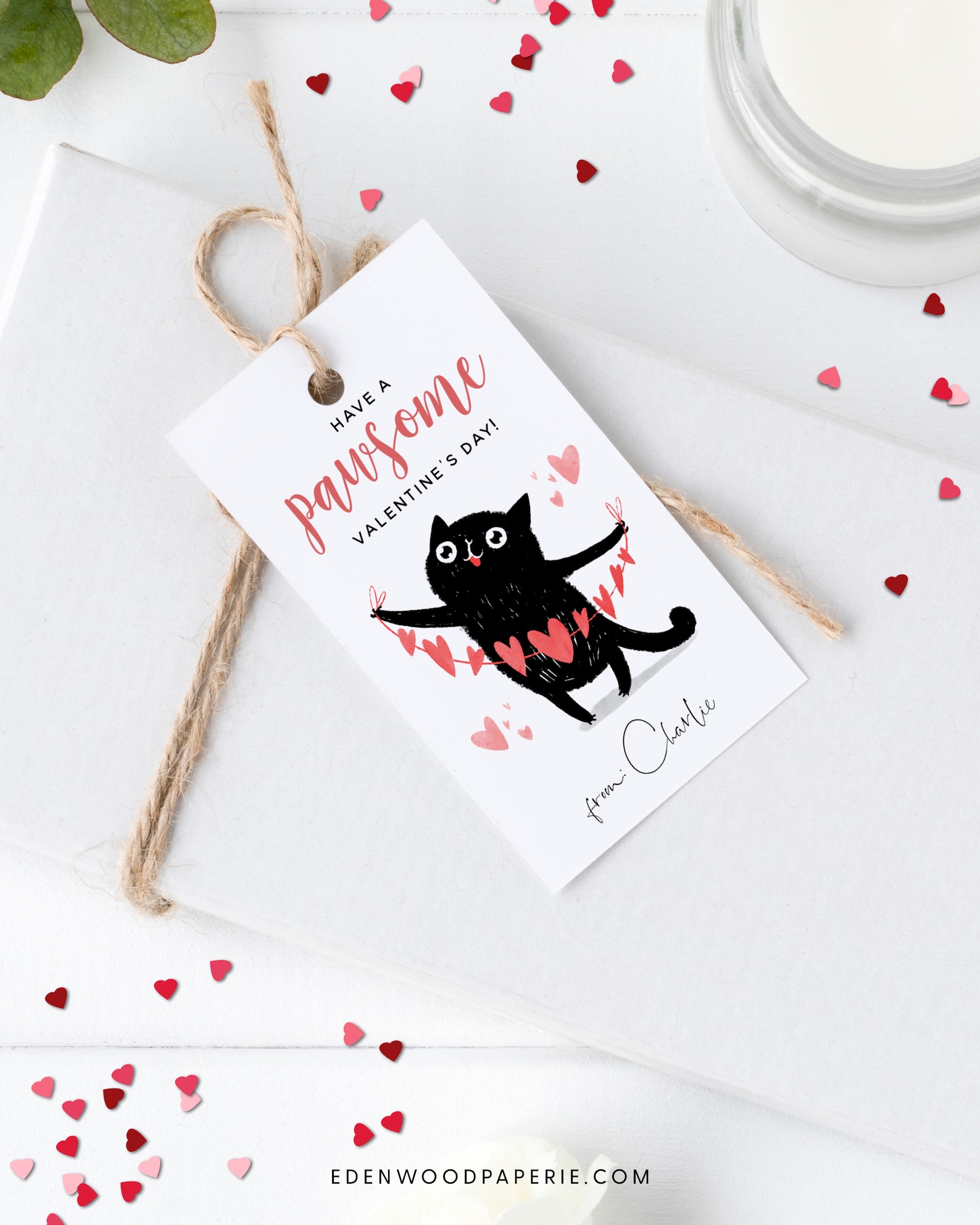 Editable Valentine's Day Tag Printable Valentine Gifts - Etsy