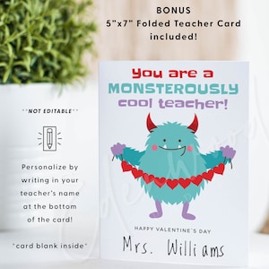 Printable Monster Valentine's Day Cards, Classroom Valentine's Day ...