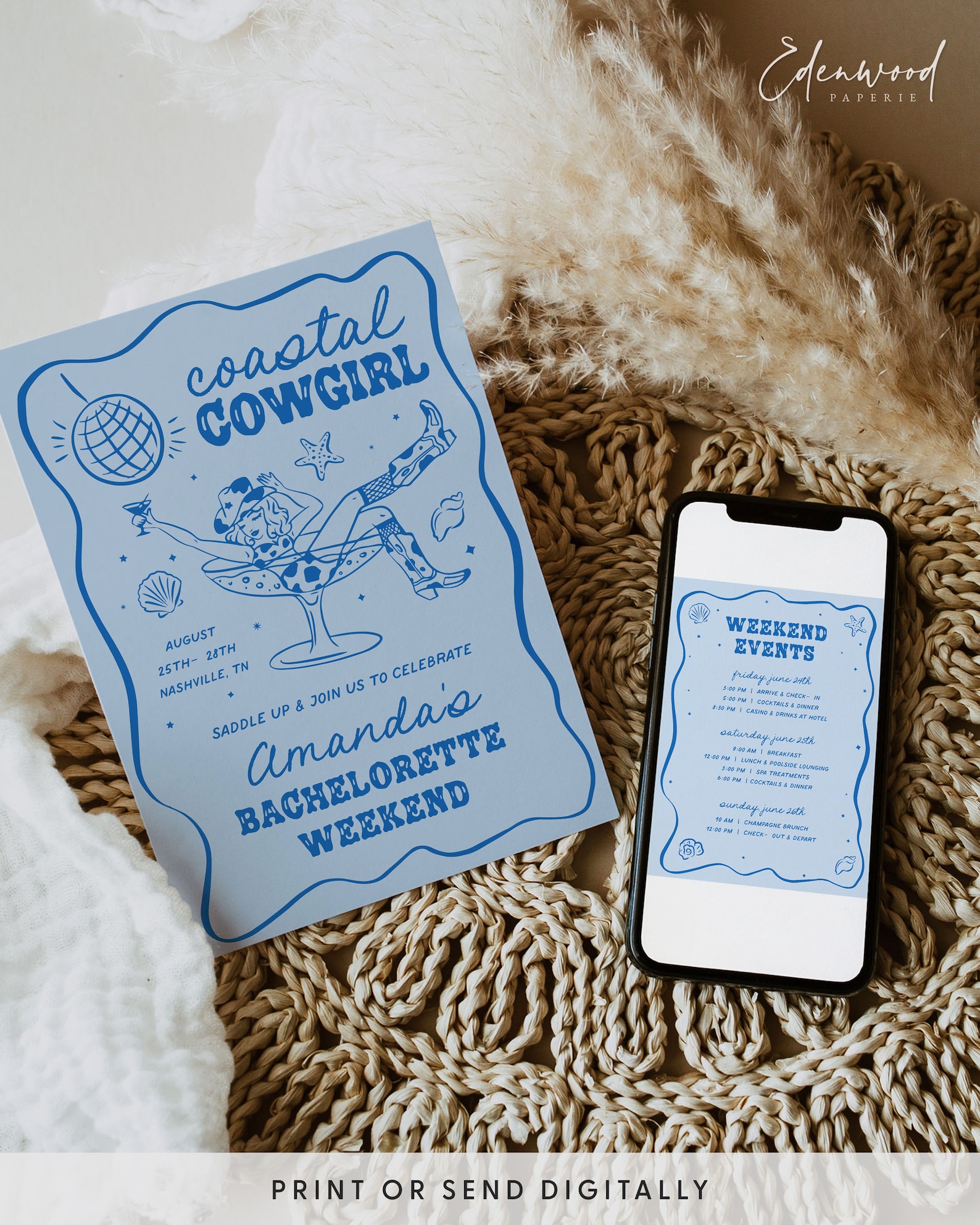 Coastal Cowgirl Bachelorette Itinerary, Last Rodeo Bachelorette Weekend ...