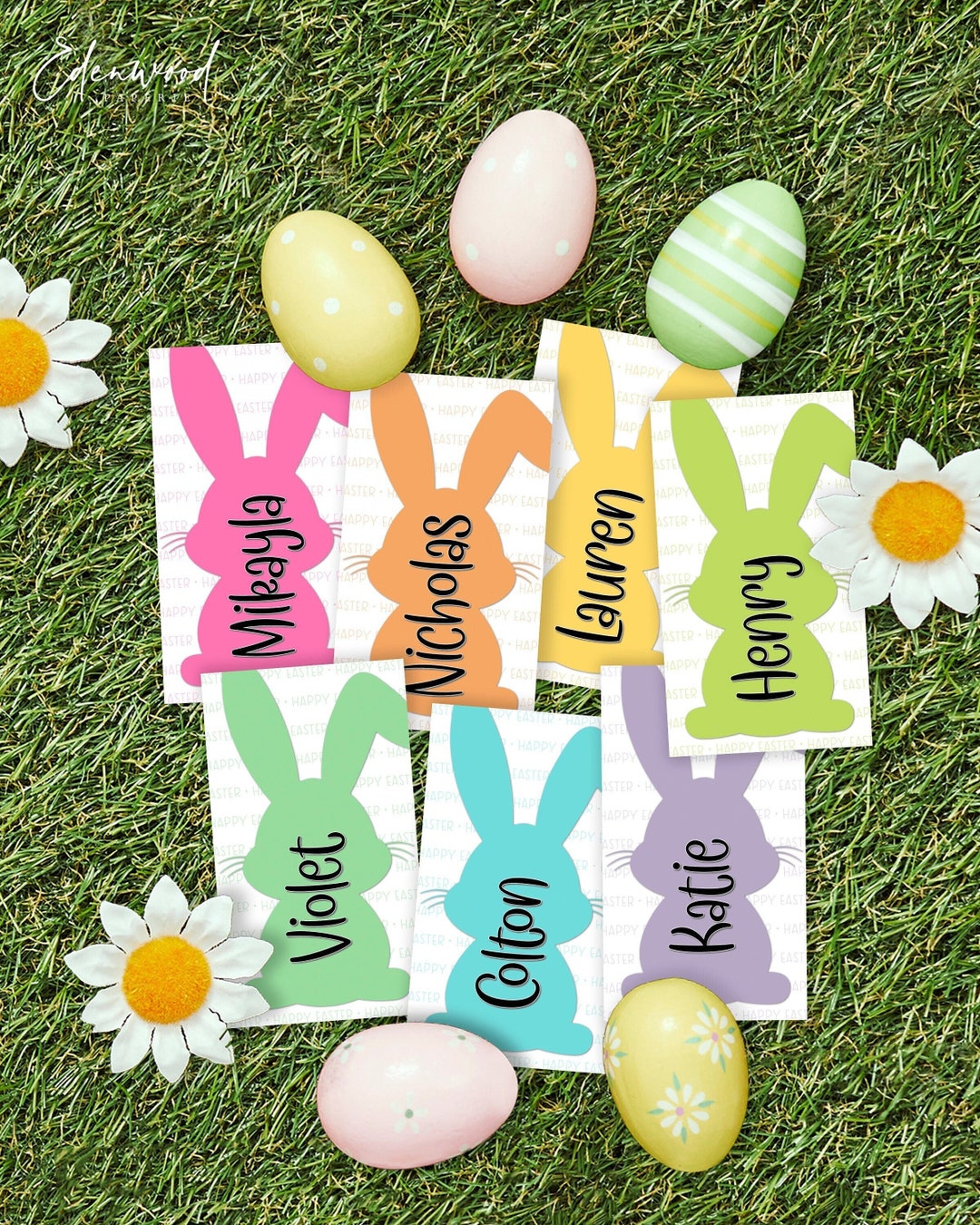 Easter Basket Tags, Personalized Easter Basket Tags, Printable Easter ...