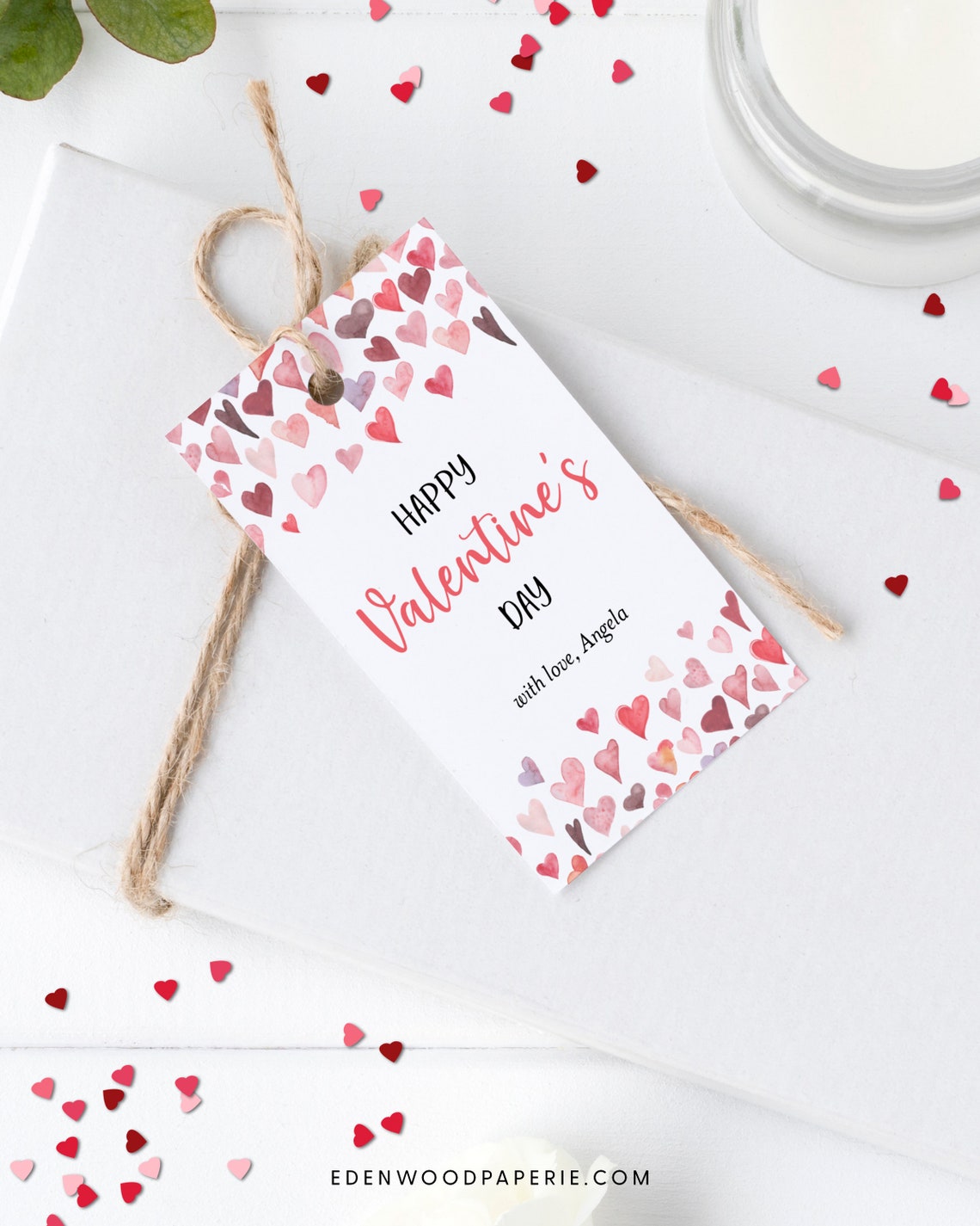 Editable Valentine's Day Tag Printable Valentine Gifts | Etsy