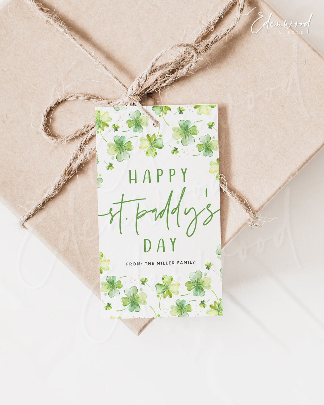 St. Patrick's Day Treat Tag, Printable St. Patrick's Day Shamrock Tags ...
