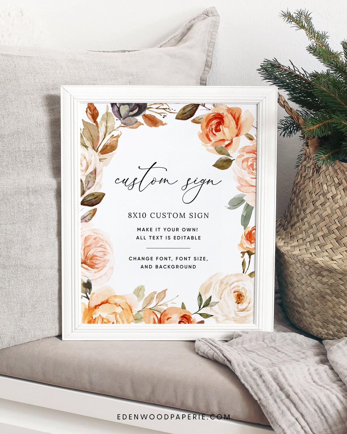 Fall Wedding Sign Template Autumn Wedding Sign Printable - Etsy