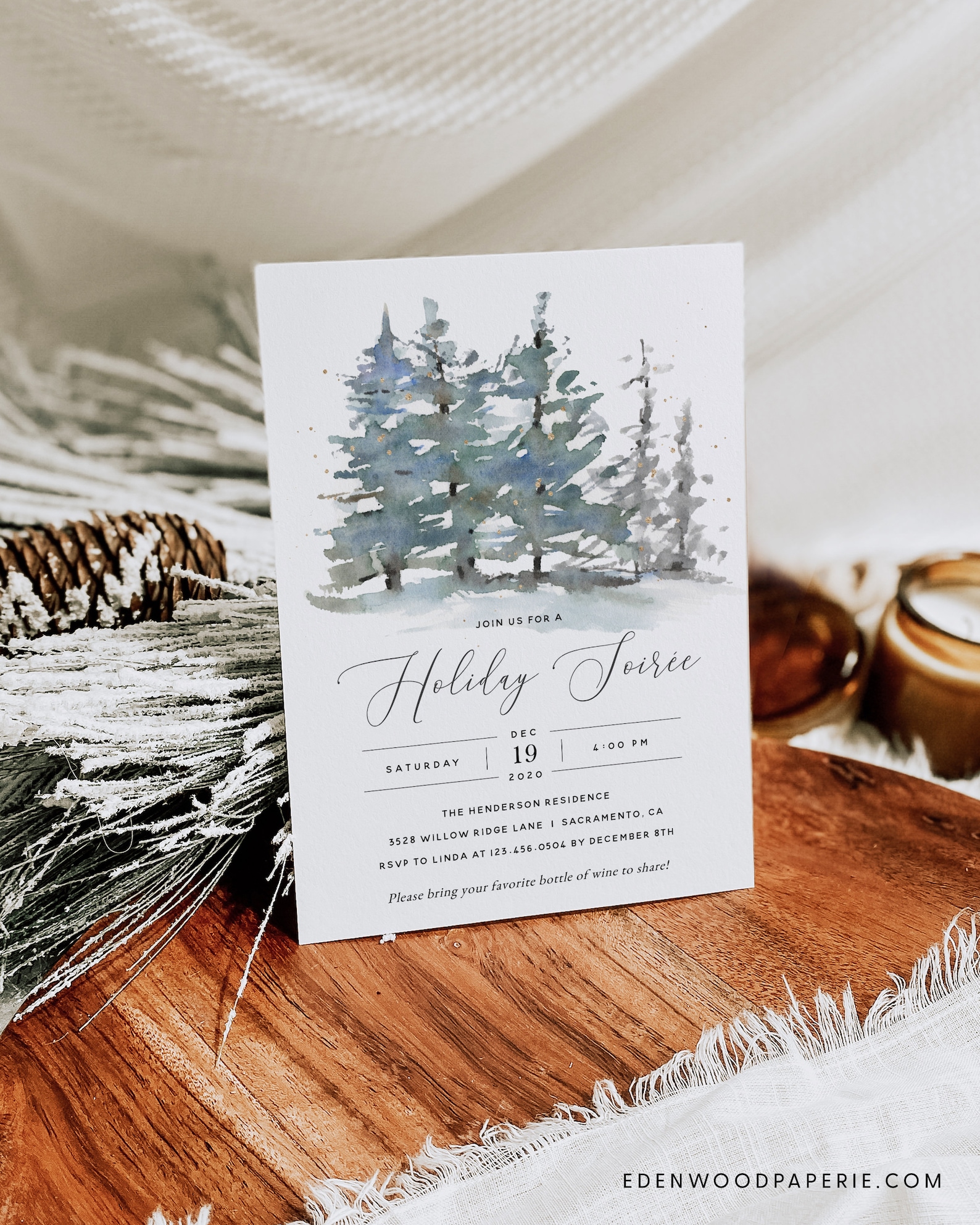 Printable Holiday Party Invitation Christmas Party - Etsy