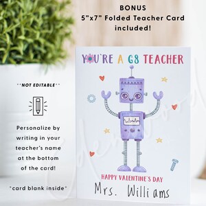 Printable Robot Valentine's Day Cards, Classroom Valentine's Day Cards ...