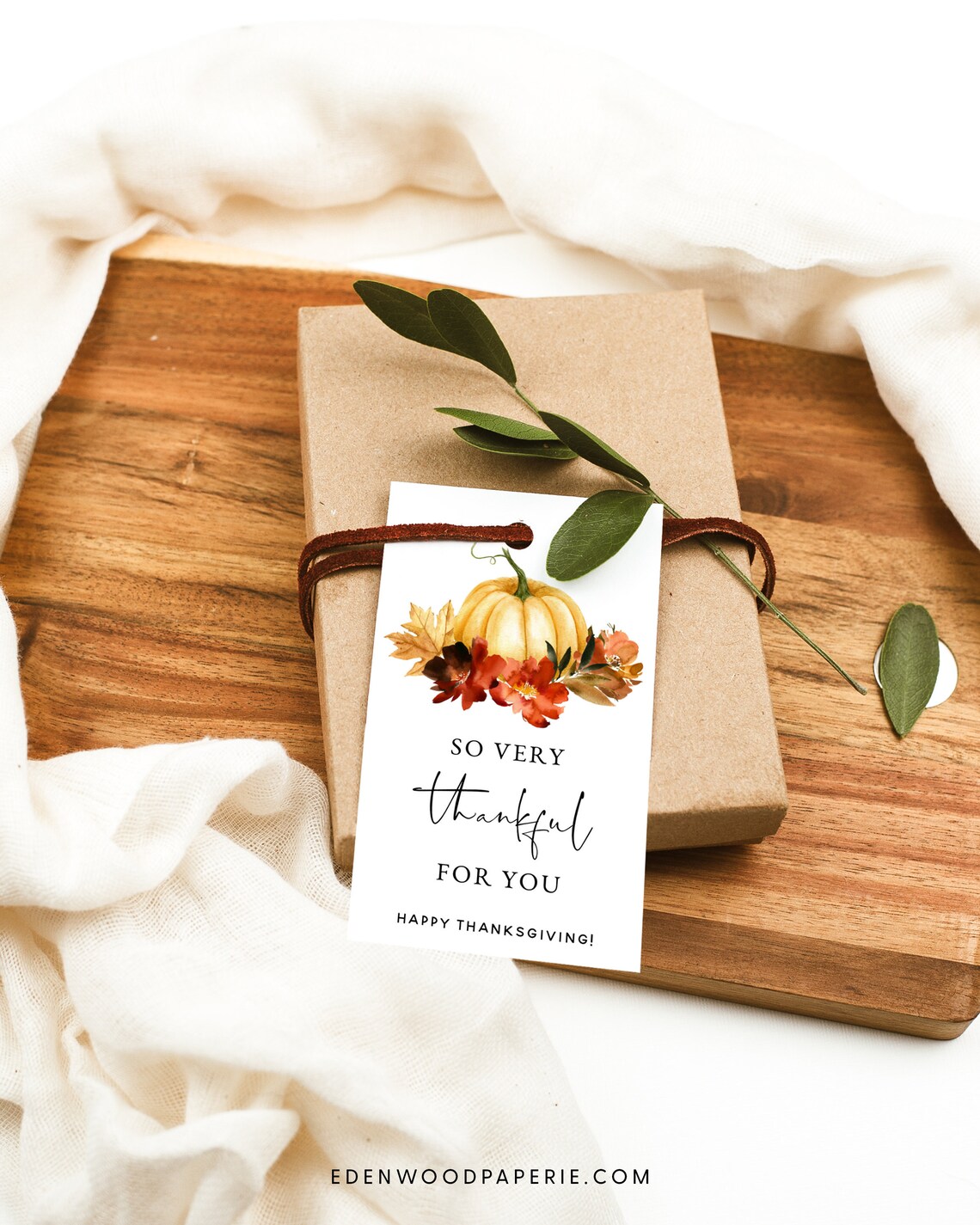 Thankful Gift Tag Thankful for You Tag Printable | Etsy