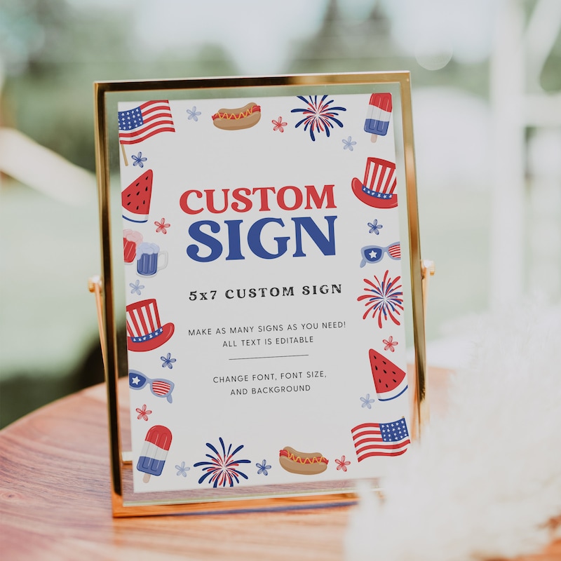 4th of July Signs - Etsy