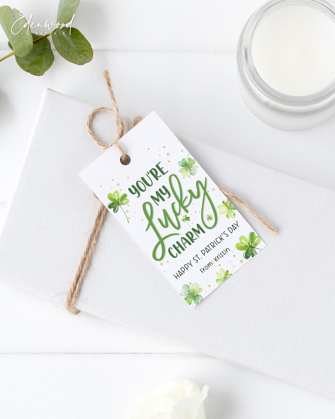 Editable St. Patrick's Day Tag, St. Patrick's Day Gift Tags, Printable ...