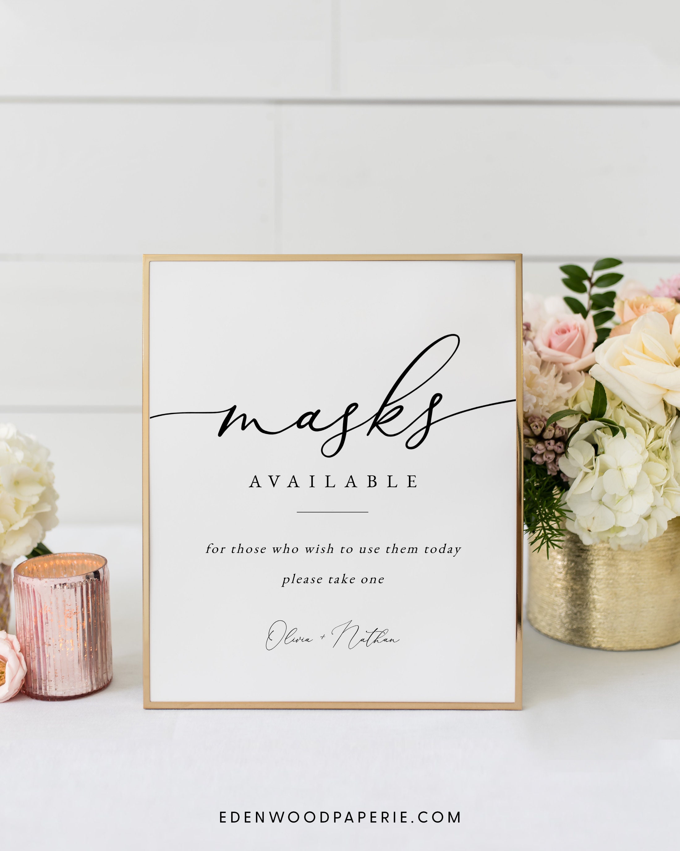 Printable Masks Sign Masks Available Sign Social Distancing - Etsy