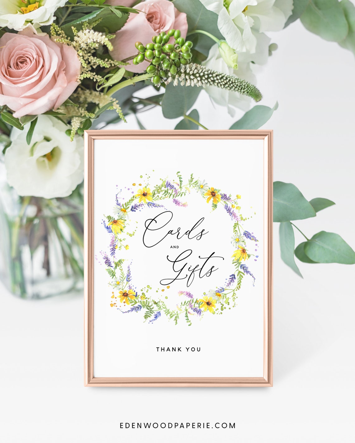 Wildflower Wedding Gifts Table Sign 5x7 & 8x10 | Etsy