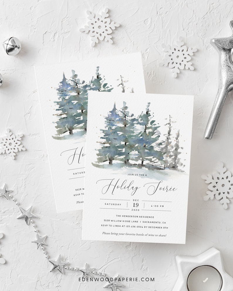 Printable Holiday Party Invitation Christmas Party | Etsy