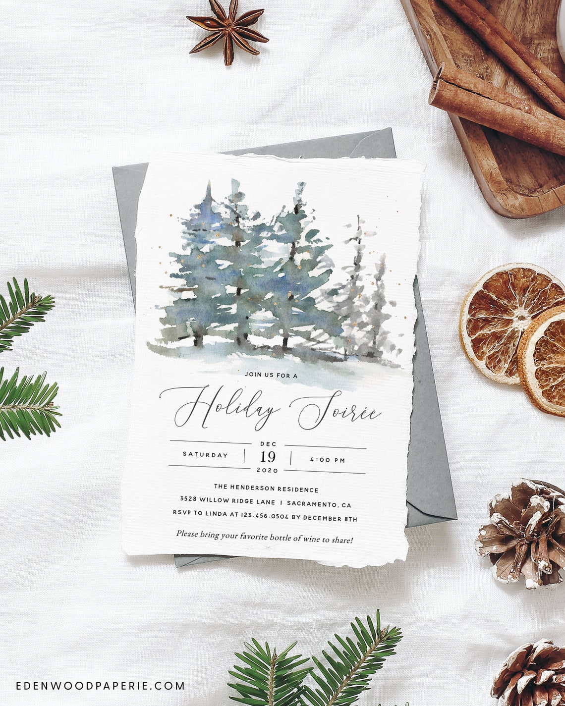 Printable Holiday Party Invitation Christmas Party | Etsy