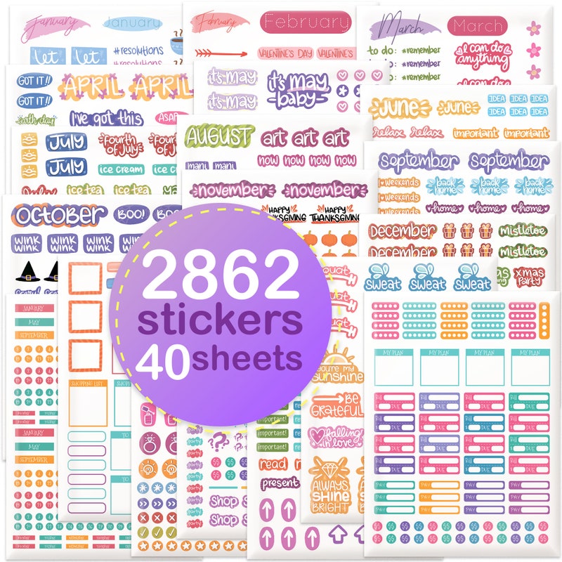 Planner Stickers - Etsy