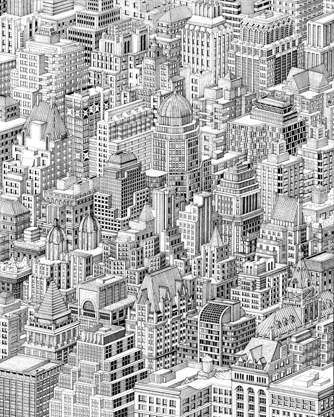 Isometric Manhattan Collage - Etsy