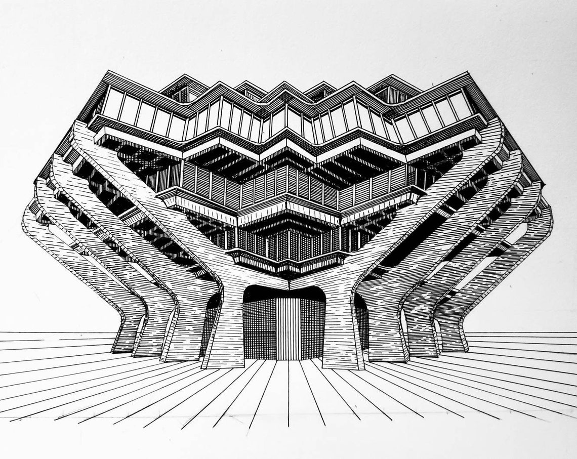 Brutalist Architecture - Etsy