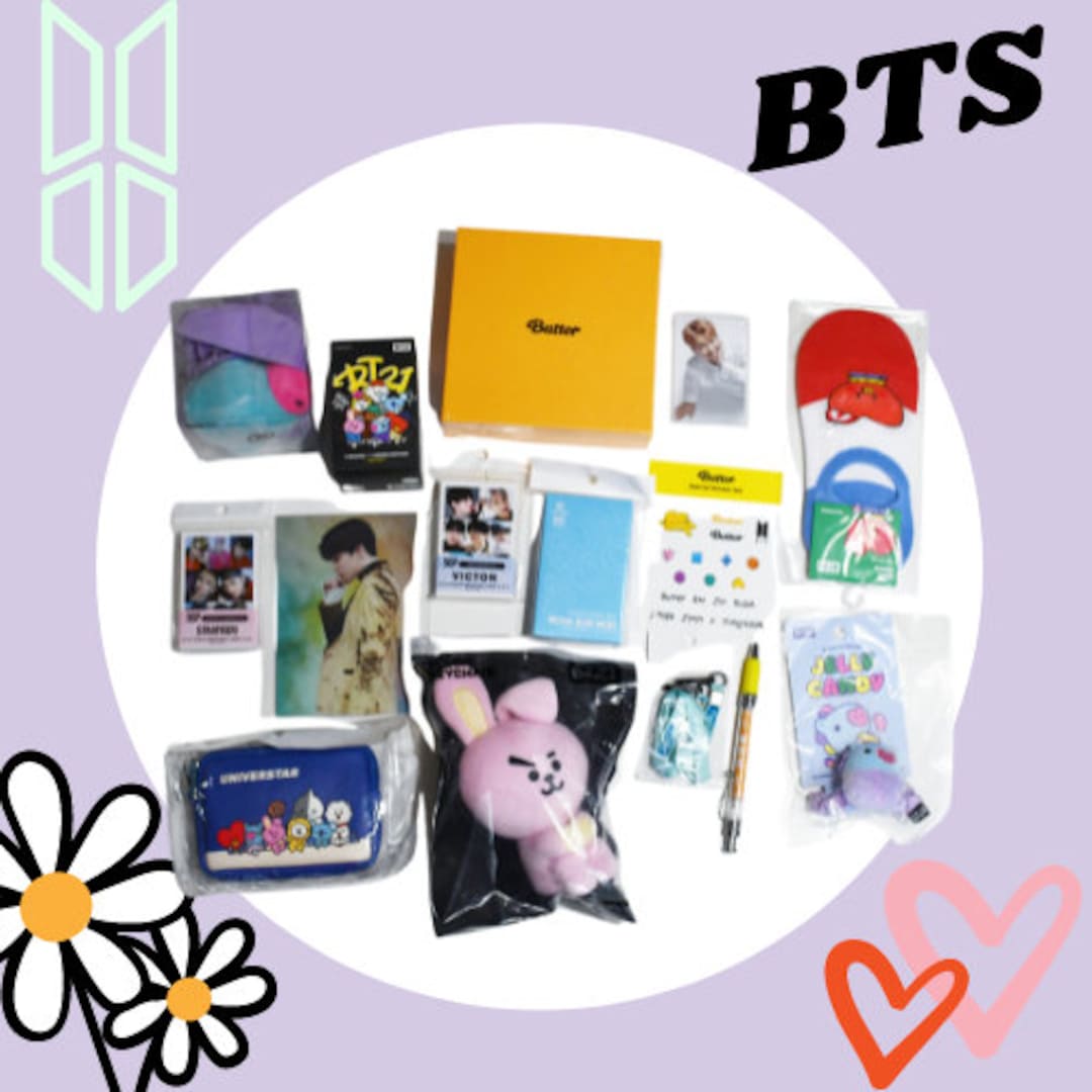 Hello BTS Box: BTS, Bangtan Boys KPOP, Merchandise, Snacks, Albums - Etsy