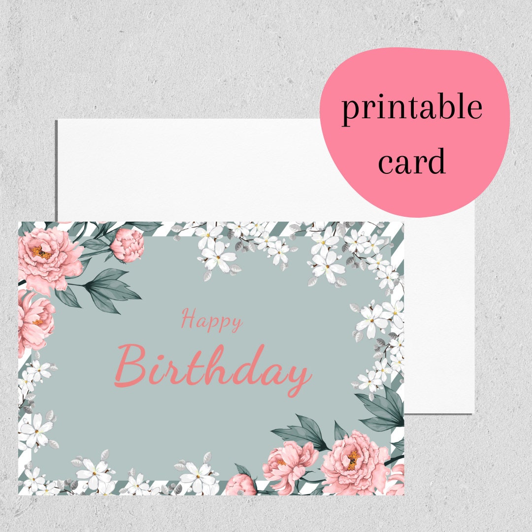 Digital Happy Birthday Card - Etsy