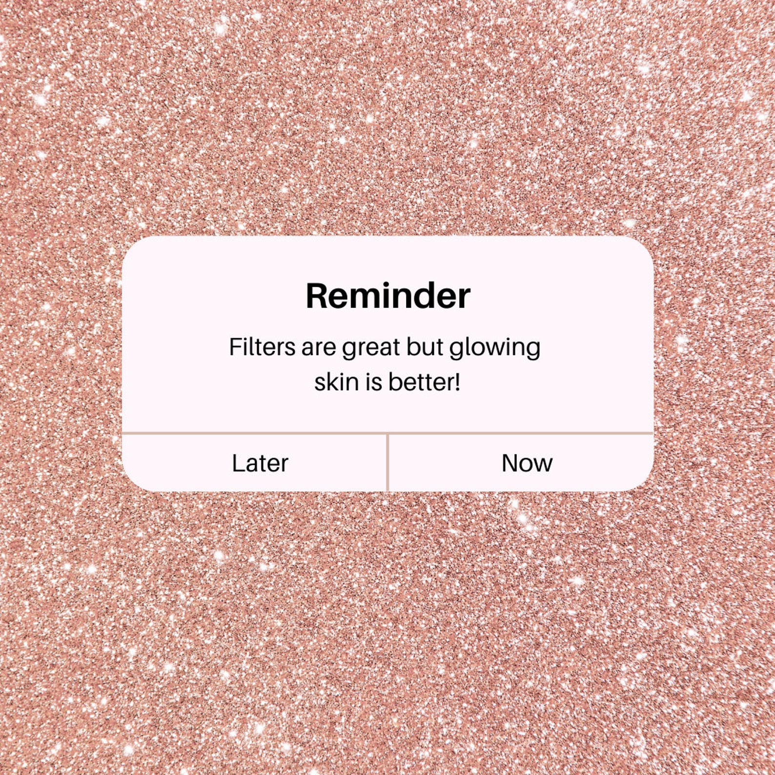 30 Pink Glitter Skincare Reminder Instagram Posts Vol 1 - Etsy