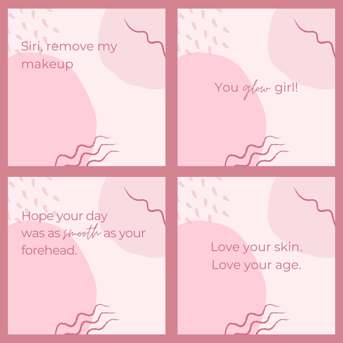 EDITABLE Pink Template Bundle for Estheticians Instagram - Etsy
