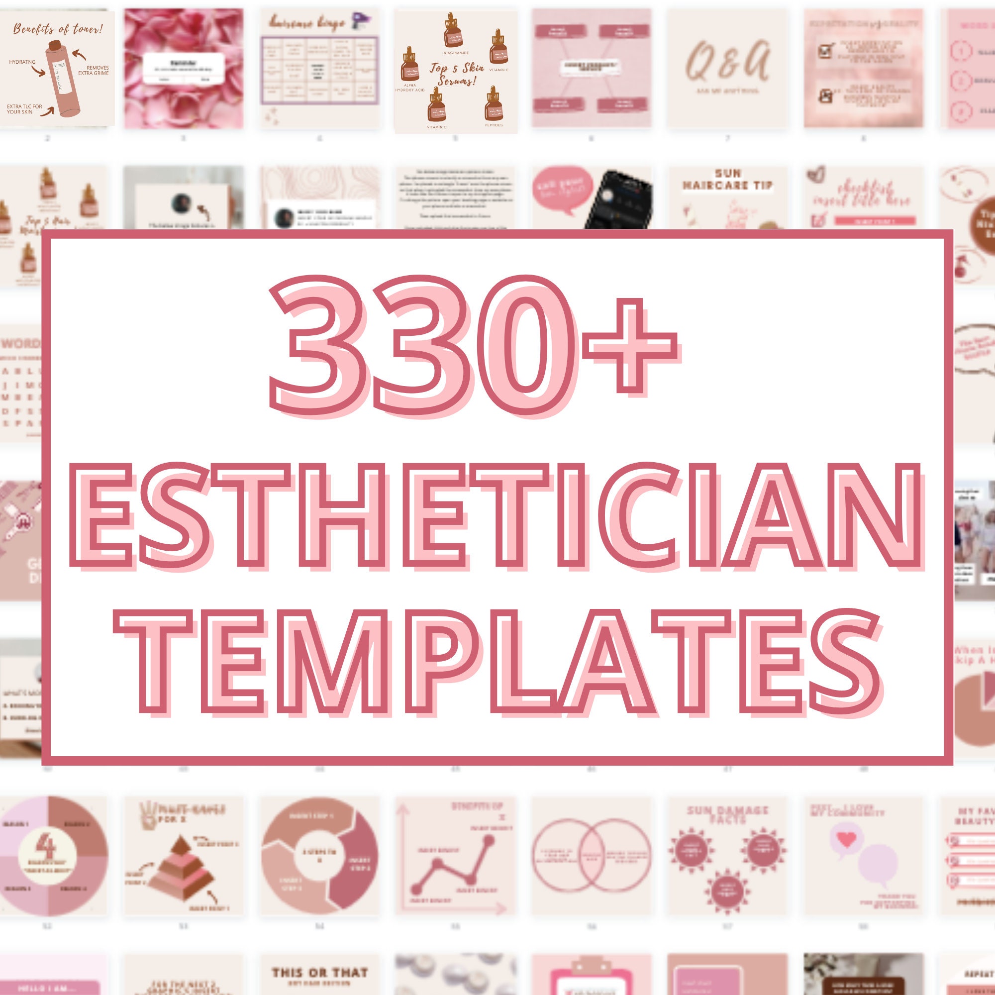 330+ Esthetician Templates Bundle | the Complete Social Media Template ...