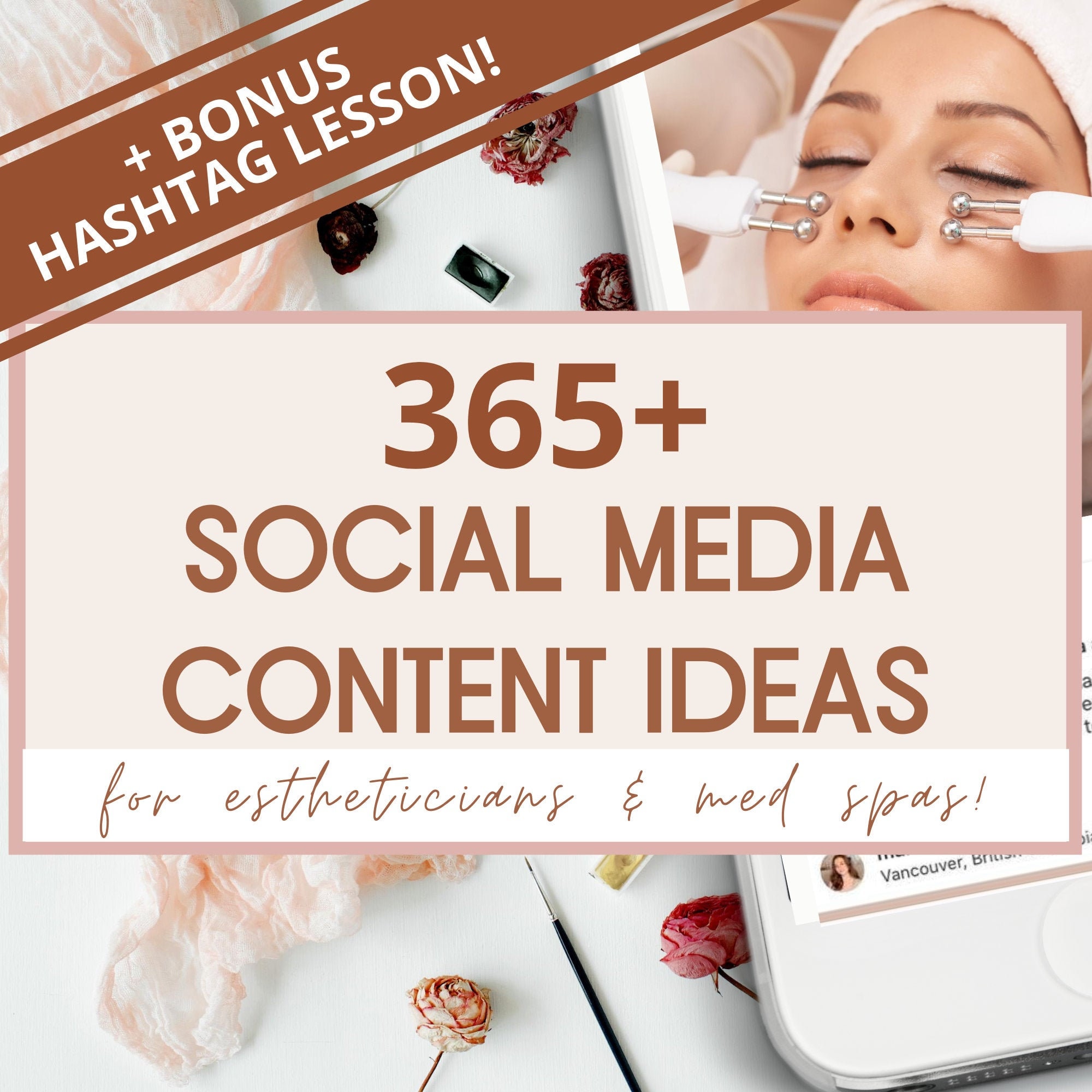 BESTSELLER 365 + Social Media Post Ideas for Estheticians + Bonus ...