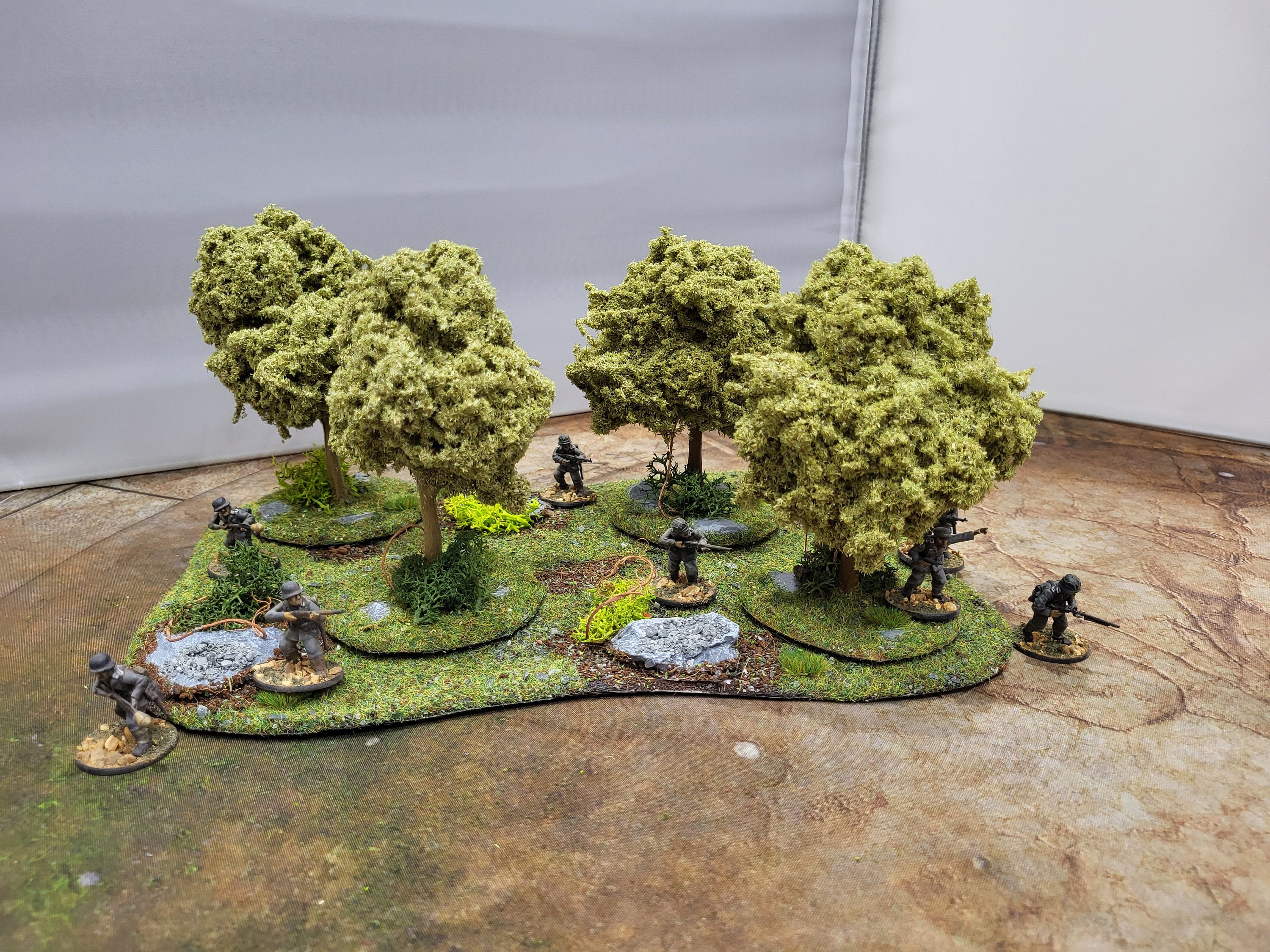 28mm Wargaming Modular Tree Scenery Set (4): Tabletop Terrain, Old ...