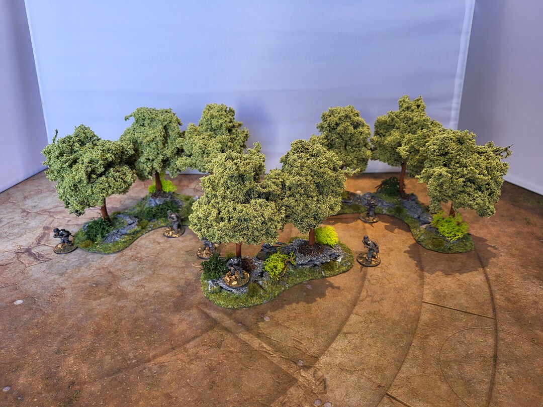 28mm Wargaming Tree Set: 8 Scattered Trees - Warhammer Old World, 40K ...