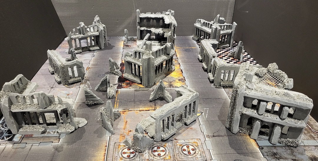 Table Top Wargaming 28mm Bundle Full Table Set of Destroyed - Etsy