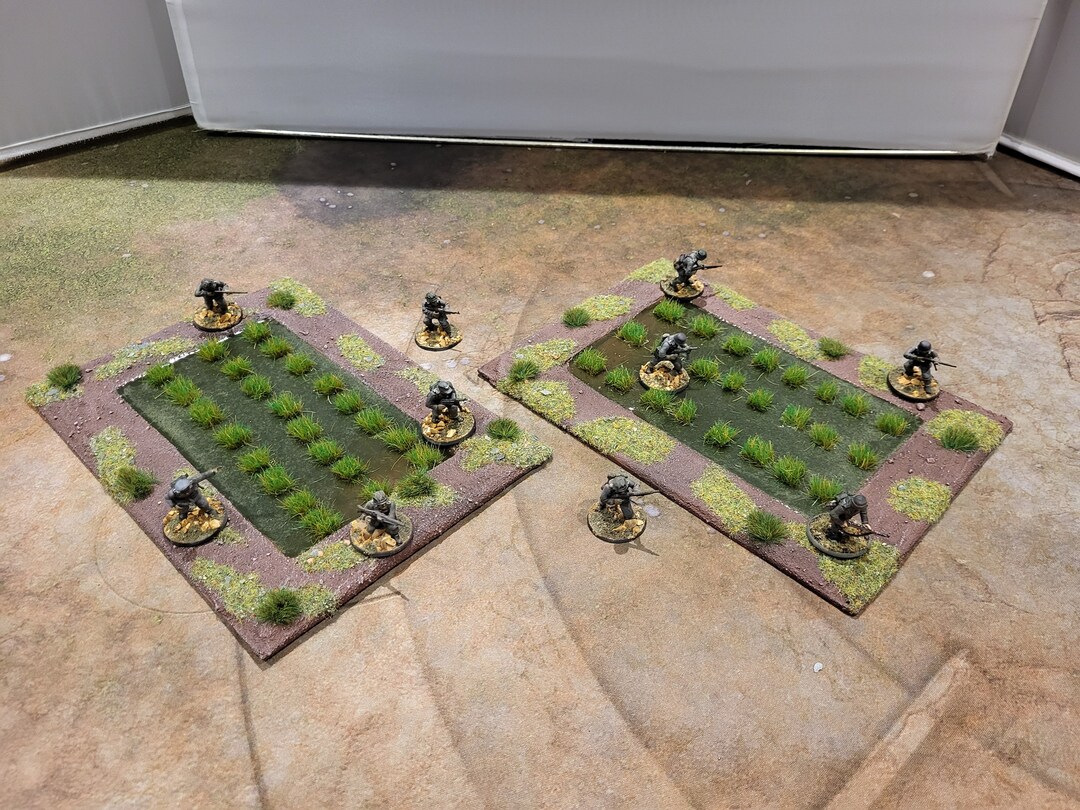 Table Top Wargaming 28mm Rice Paddies Set of 2 made to Orderd&d Aos ...