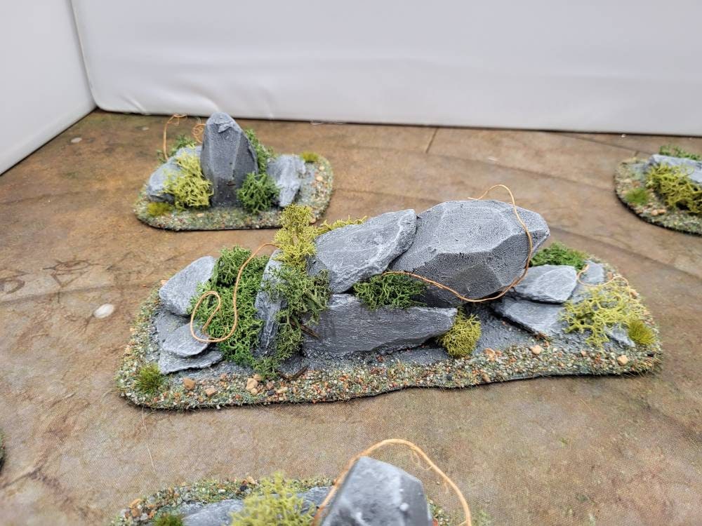 Table Top Wargaming 28mm Bundle of Rock Scatter Terrain for - Etsy