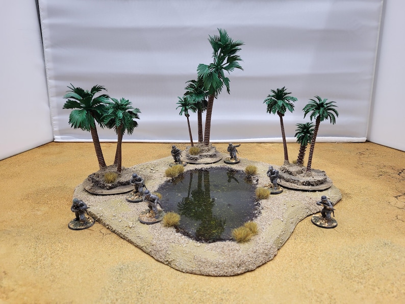 28mm Wargaming Terrain: Scenery - Desert Oasis - Warhammer Old World ...