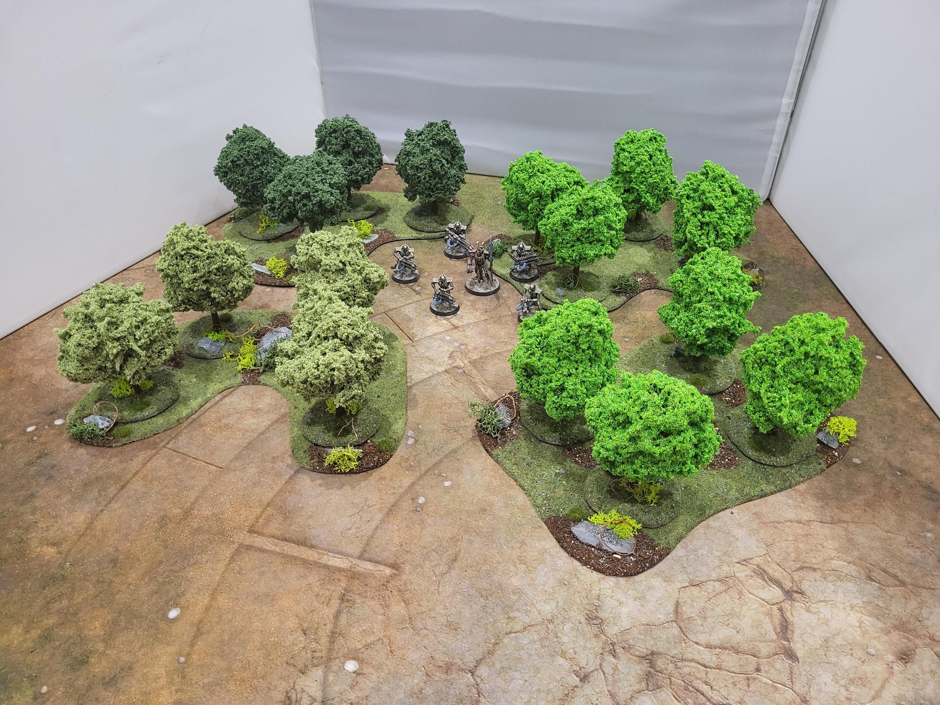 28mm Wargaming Modular Large Tree Scenery Set: Tabletop Terrain ...